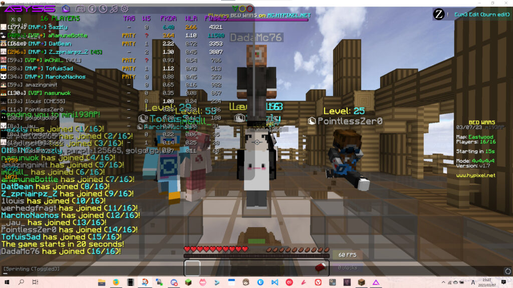 【Minecraft】色々なBedWarsのOverlay（オーバーレイ）をレビュー – Sazlog