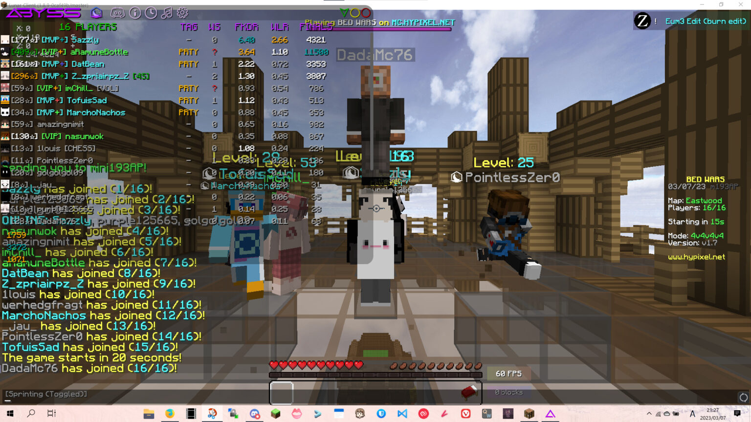 【Minecraft】色々なBedWarsのOverlay（オーバーレイ）をレビュー – Sazlog