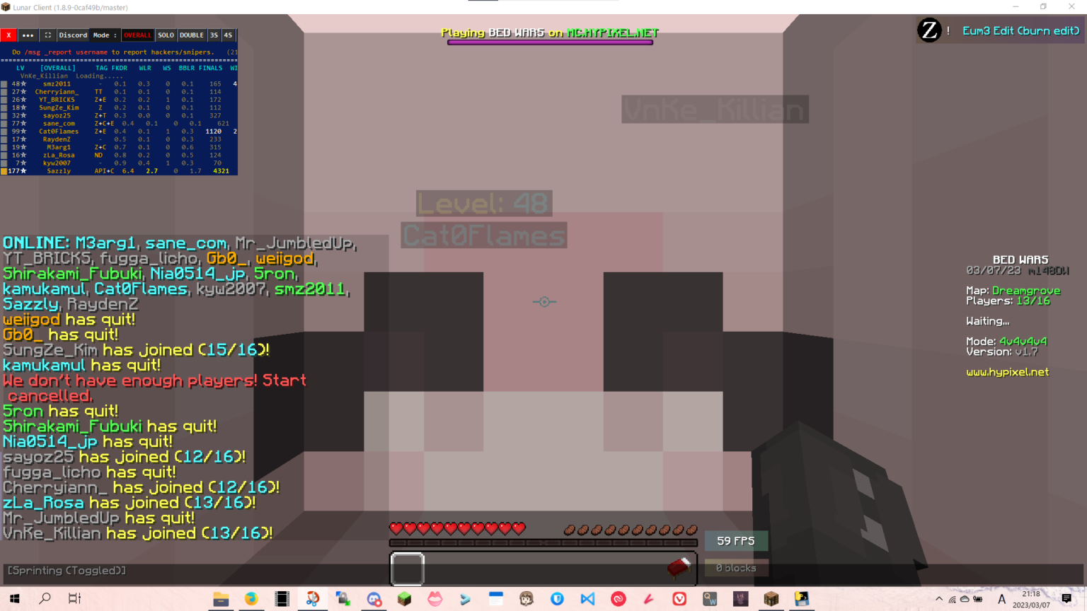 【Minecraft】色々なBedWarsのOverlay（オーバーレイ）をレビュー – Sazlog