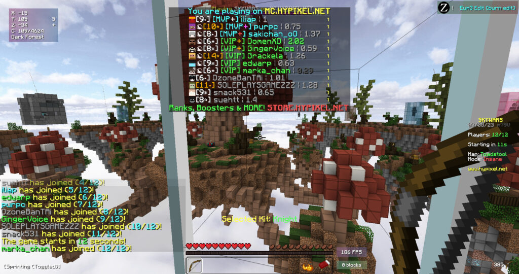 【Minecraft】Lilithの機能と申請方法の紹介 – Sazlog