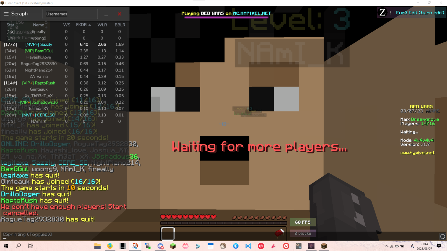 【Minecraft】色々なBedWarsのOverlay（オーバーレイ）をレビュー – Sazlog