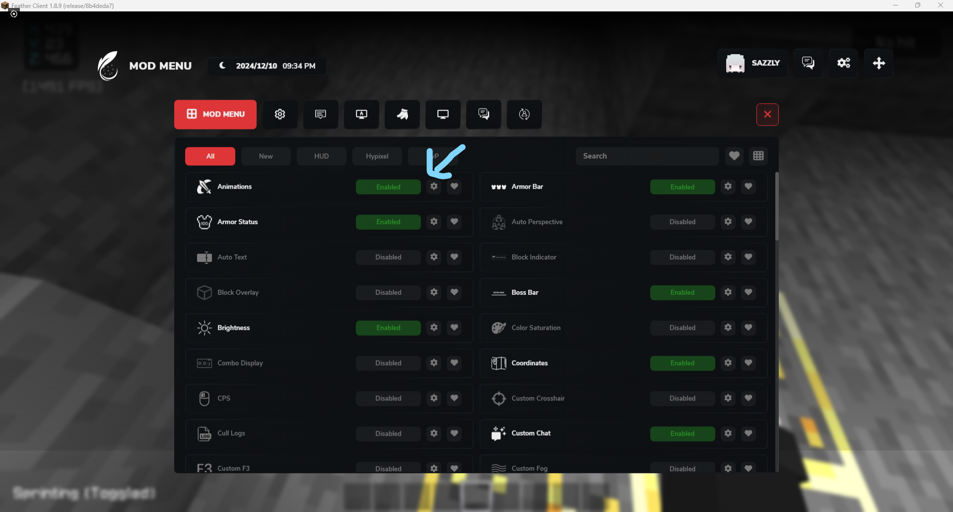【Minecraft】Feather Clientを入れよう 2025年版 – Sazlog